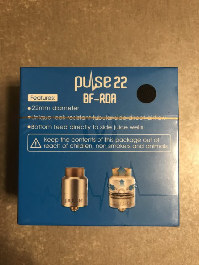 VandyVape Pulse BF RDA 22mm – Uncle Vaper